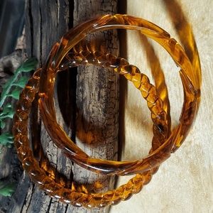 Jesi's Fashionz | Jewelry | B5 Vintage Bundle Amber Bangle Your Choice ...
